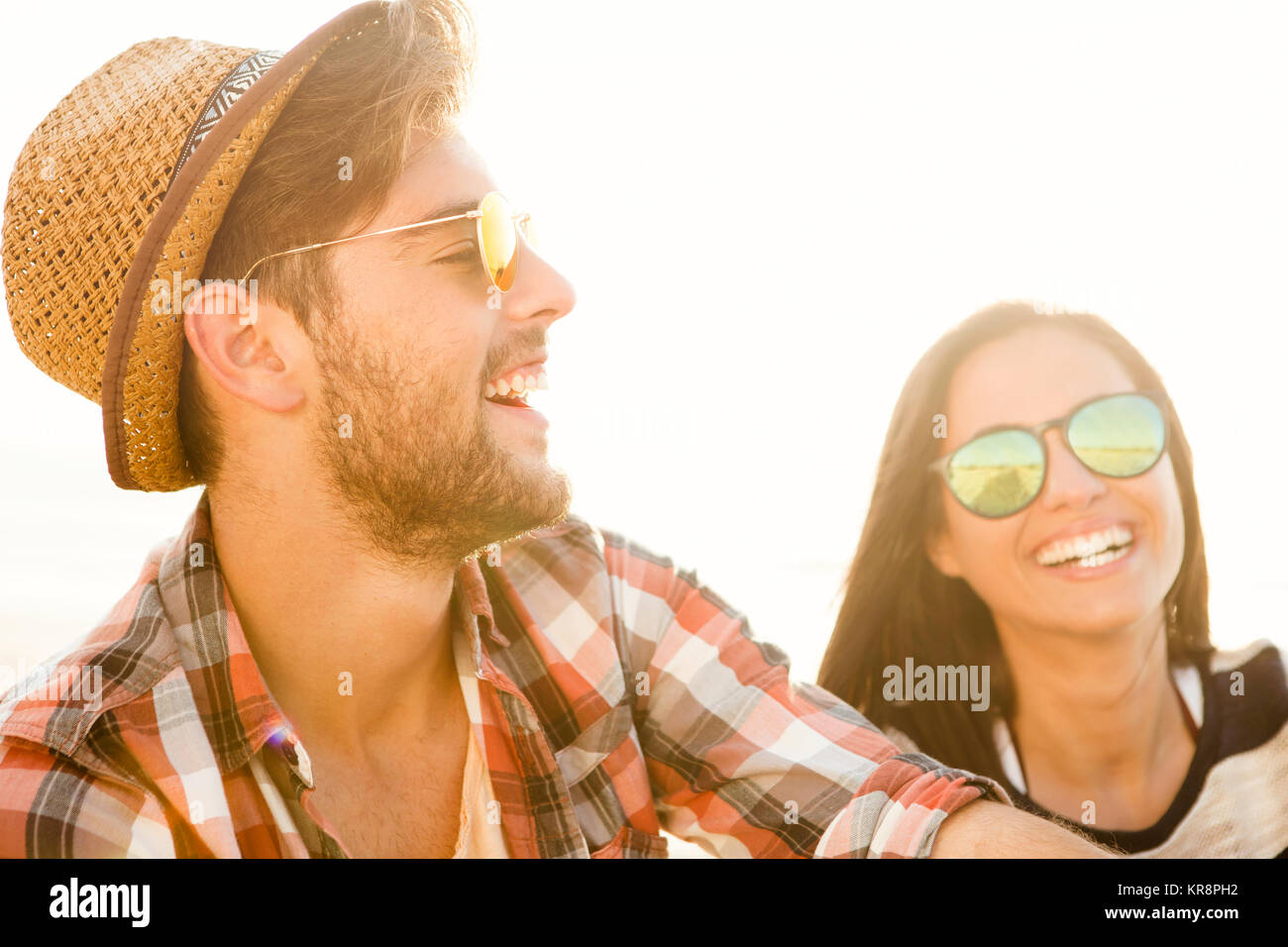 Couple having great time together Stock Photo - Alamy