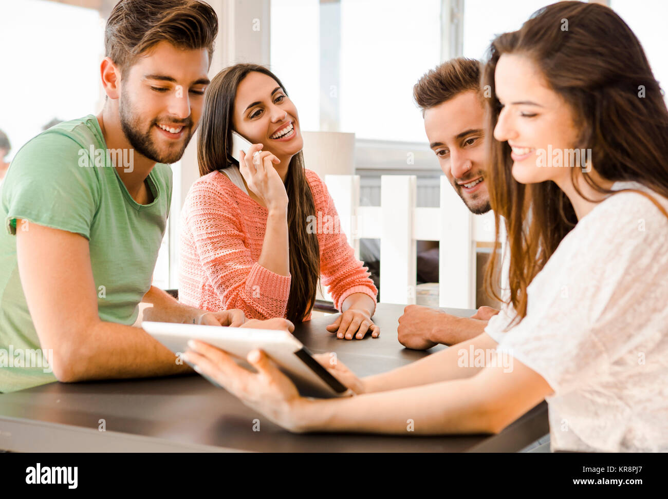 Meeting with friends Stock Photo - Alamy