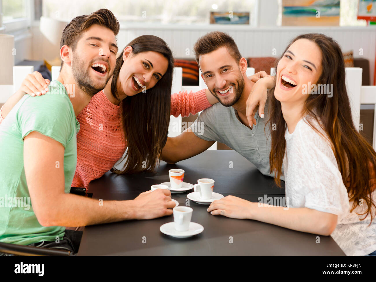 A coffee with friends Stock Photo - Alamy