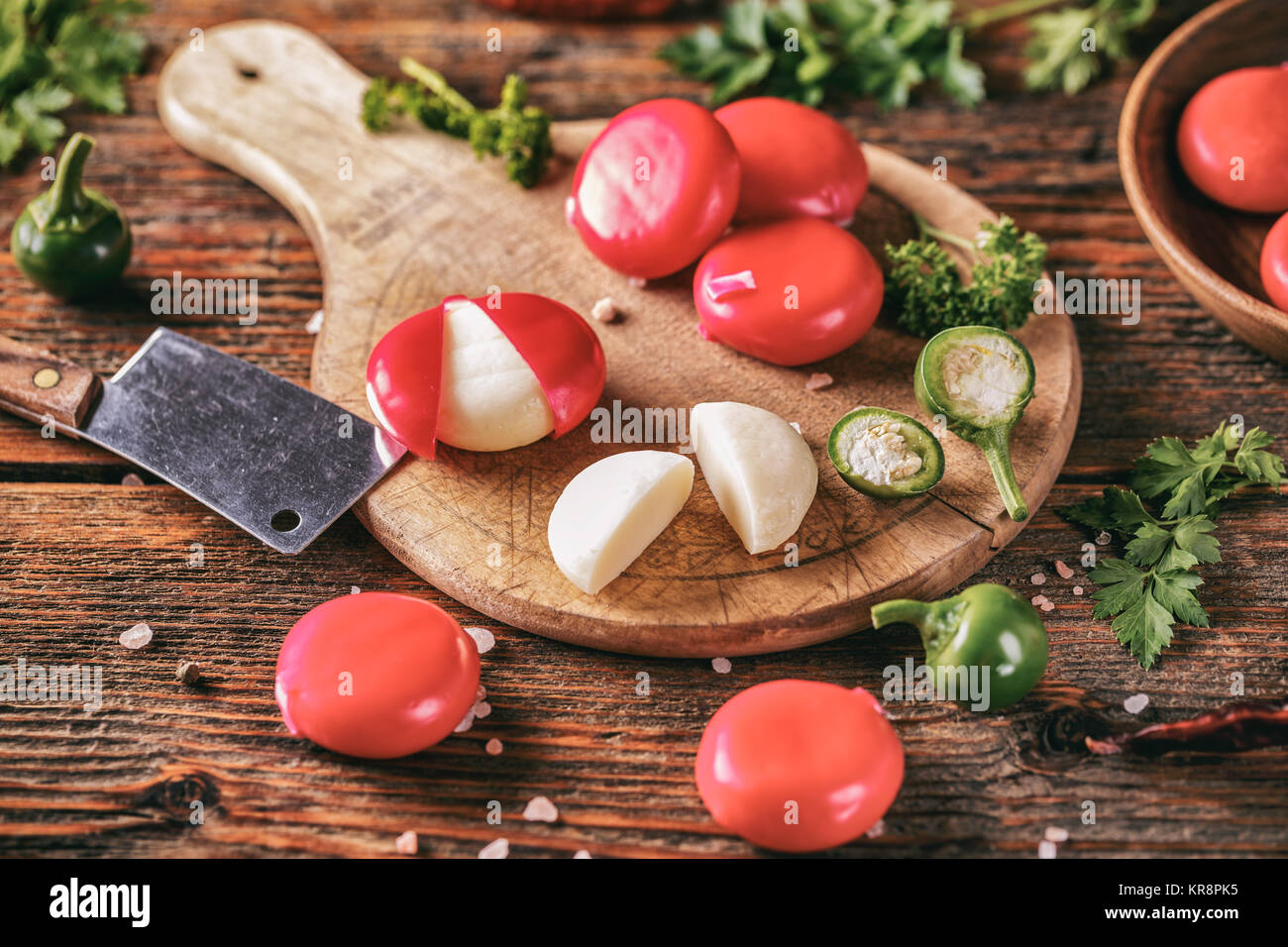 Waxed cheeses hi-res stock photography and images - Alamy