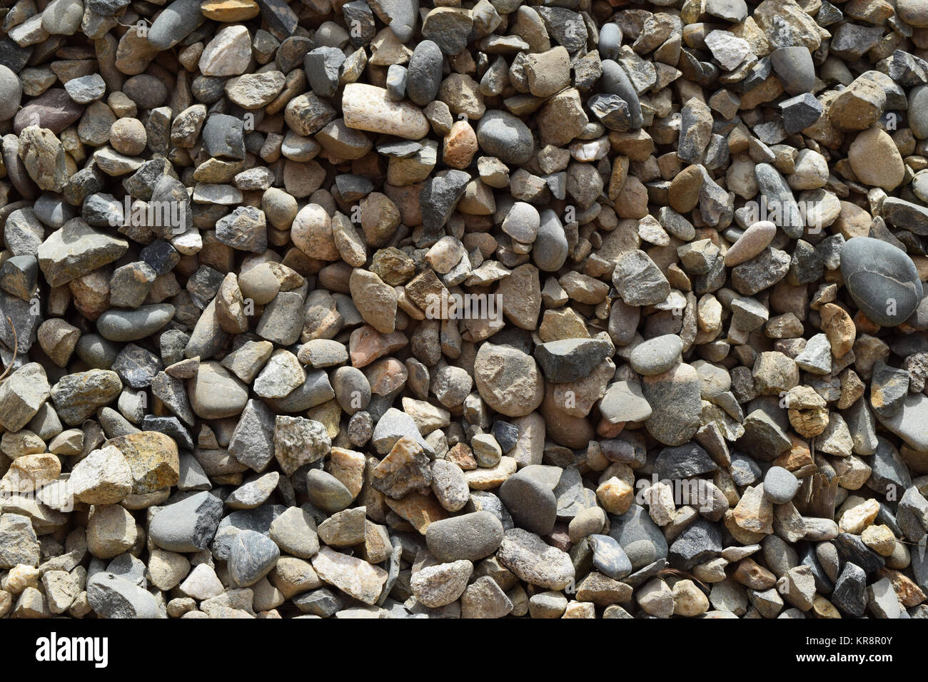 Background from small round crushed stone Stock Photo - Alamy