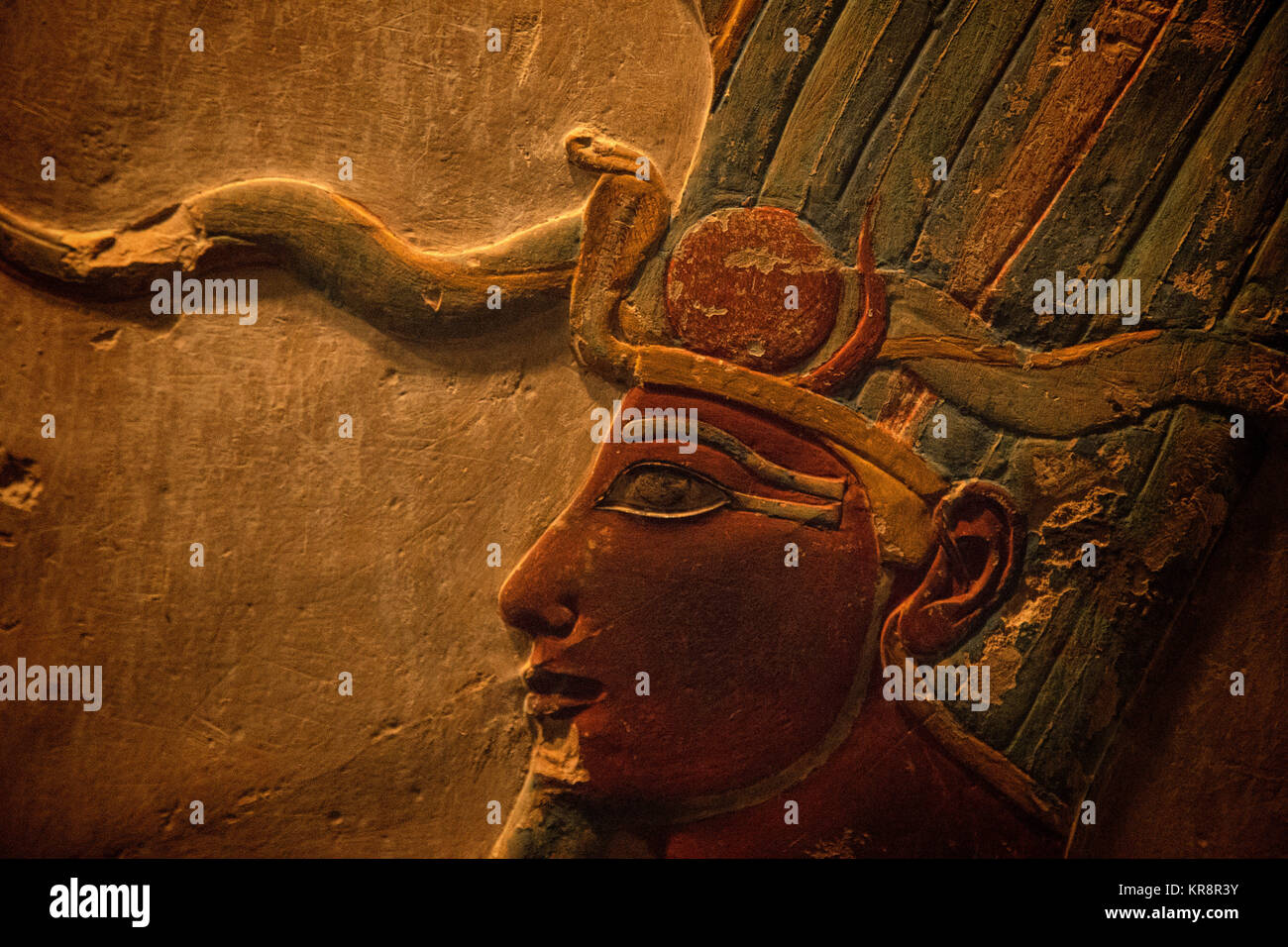 Relief of king Thutmose III -luxor museum Stock Photo - Alamy