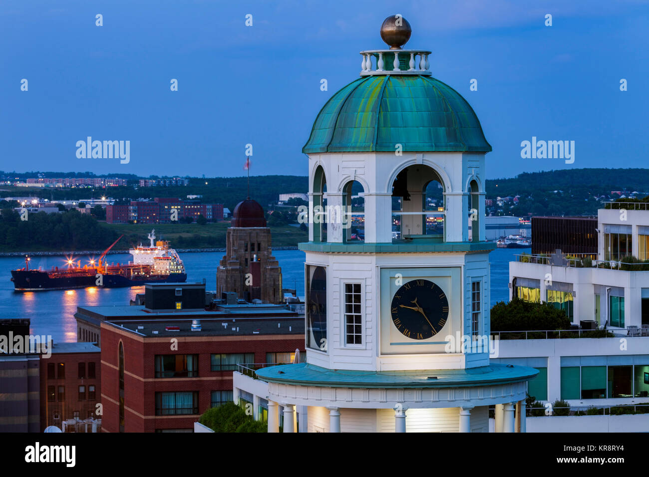 Canada, Nova Scotia, Halifax, Building of Town Clock Stock Photo - Alamy