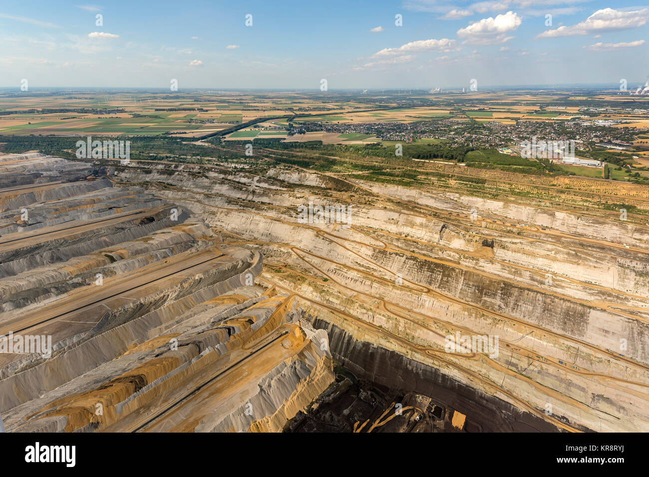 Opencast mine Hambach, RWE-Power AG, brown coal open pit, formerly ...