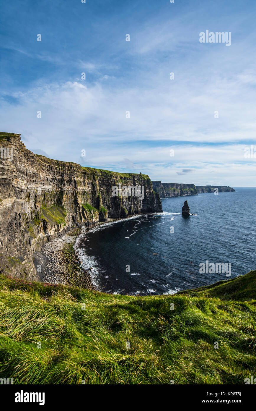 Ireland, Clare County, Landscape of Cliffs of Moher Stock Photo - Alamy