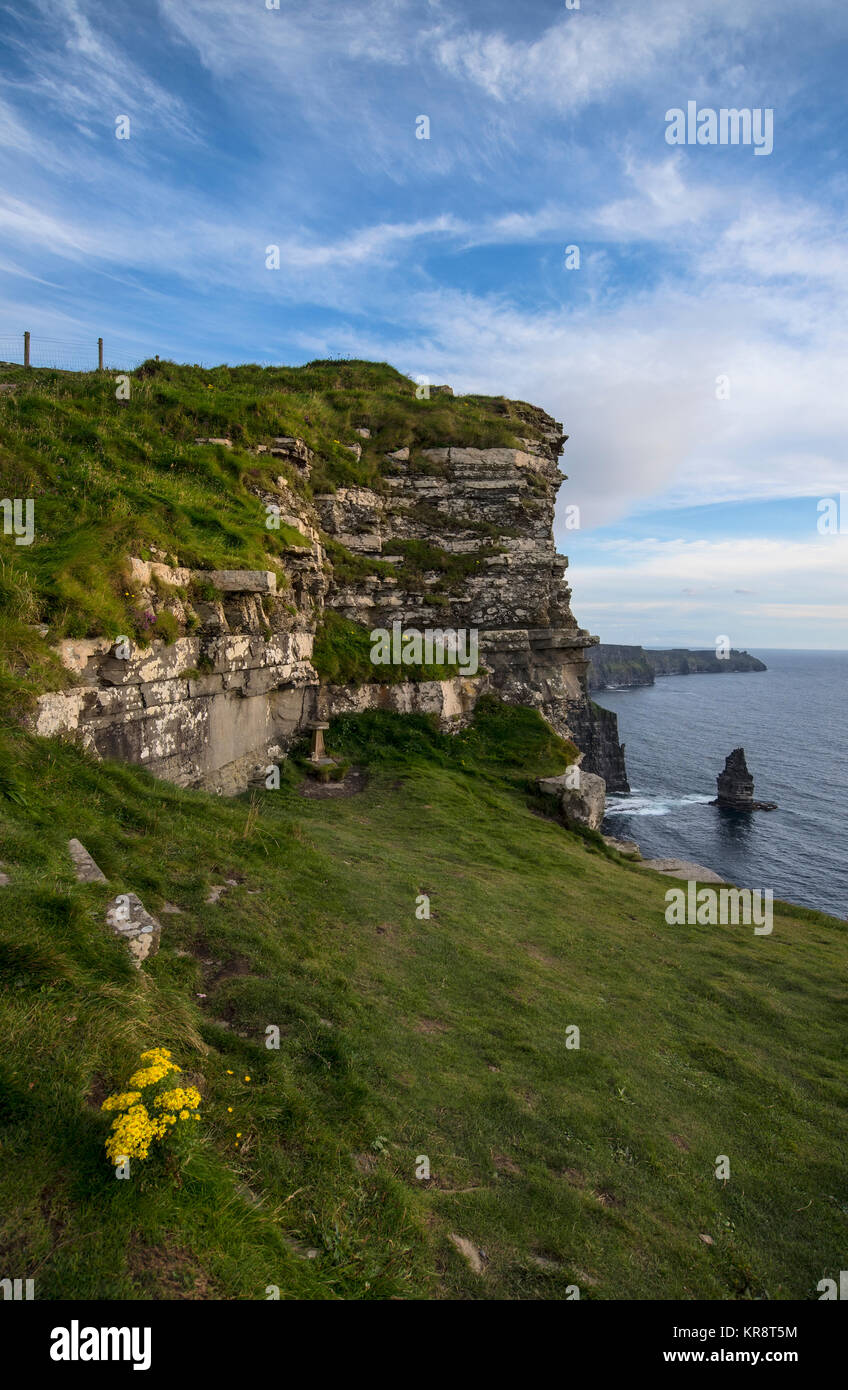 Ireland, Clare County, Landscape of Cliffs of Moher Stock Photo - Alamy