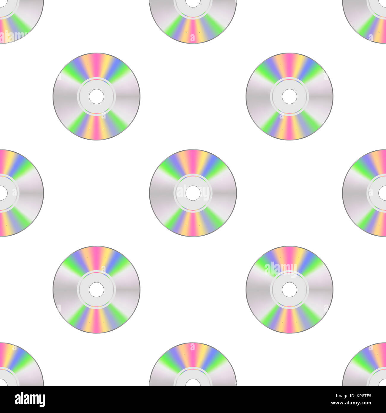 Colorful Compact Disc Seamless Pattern Stock Photo - Alamy