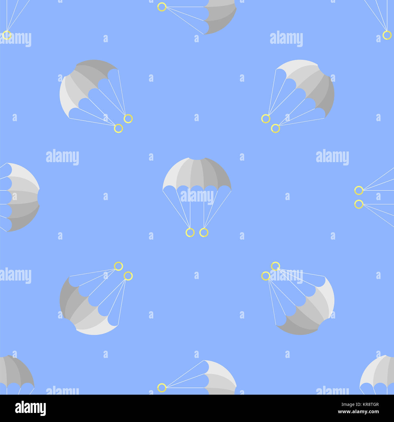Parachute Seamless Pattern on Blue Sky Stock Photo - Alamy