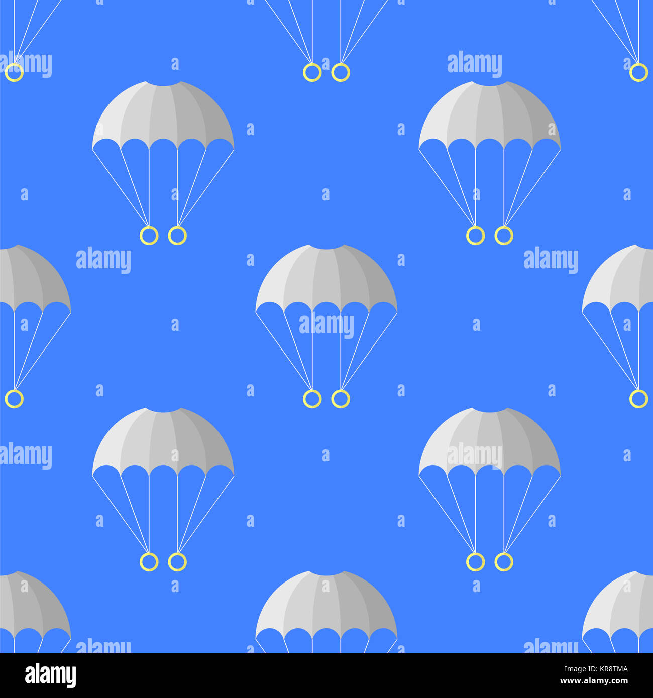 Parachute Seamless Pattern. Extreme Sport Stock Photo - Alamy