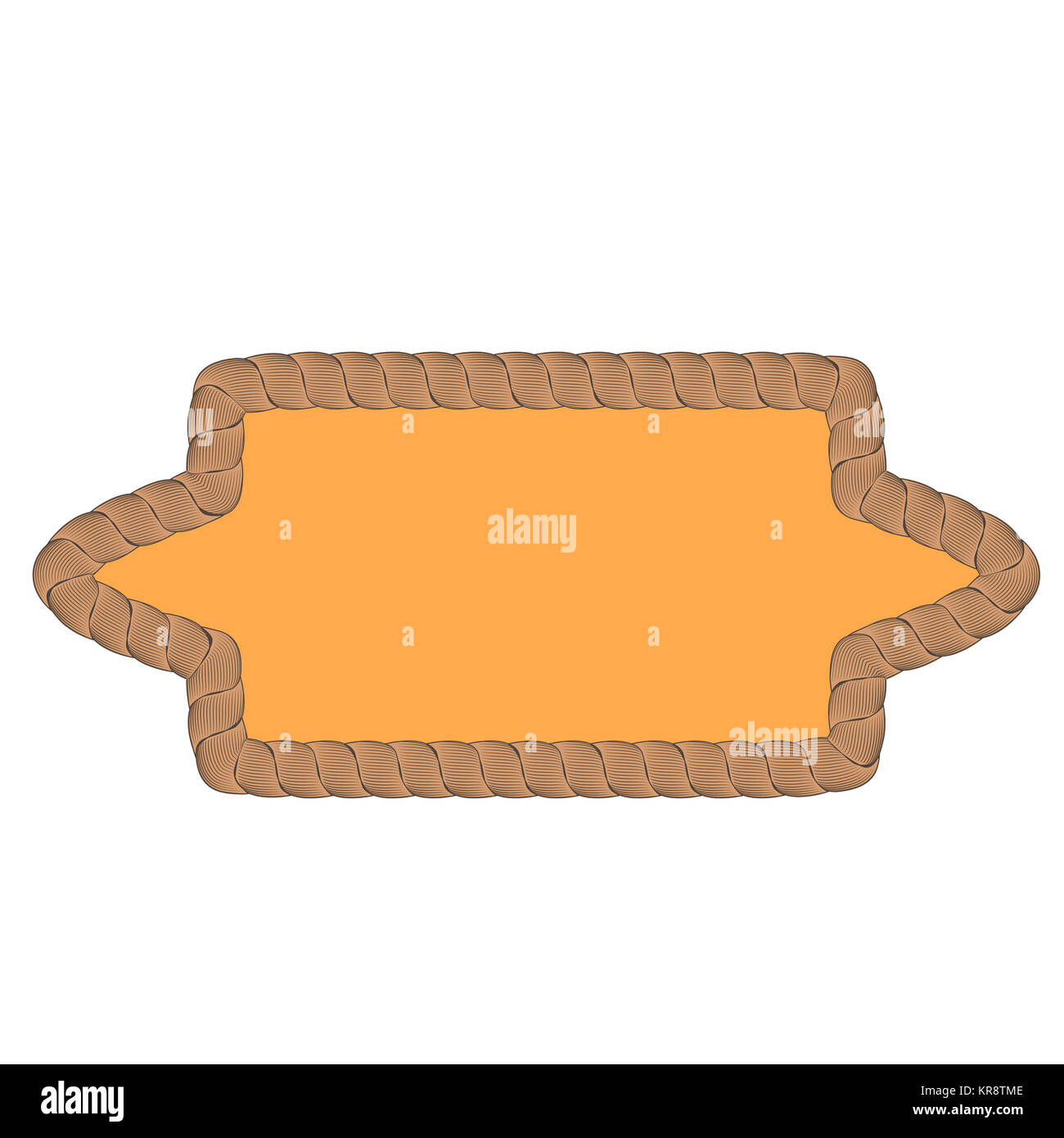 Rope Creative Ornamental Frame Stock Photo - Alamy