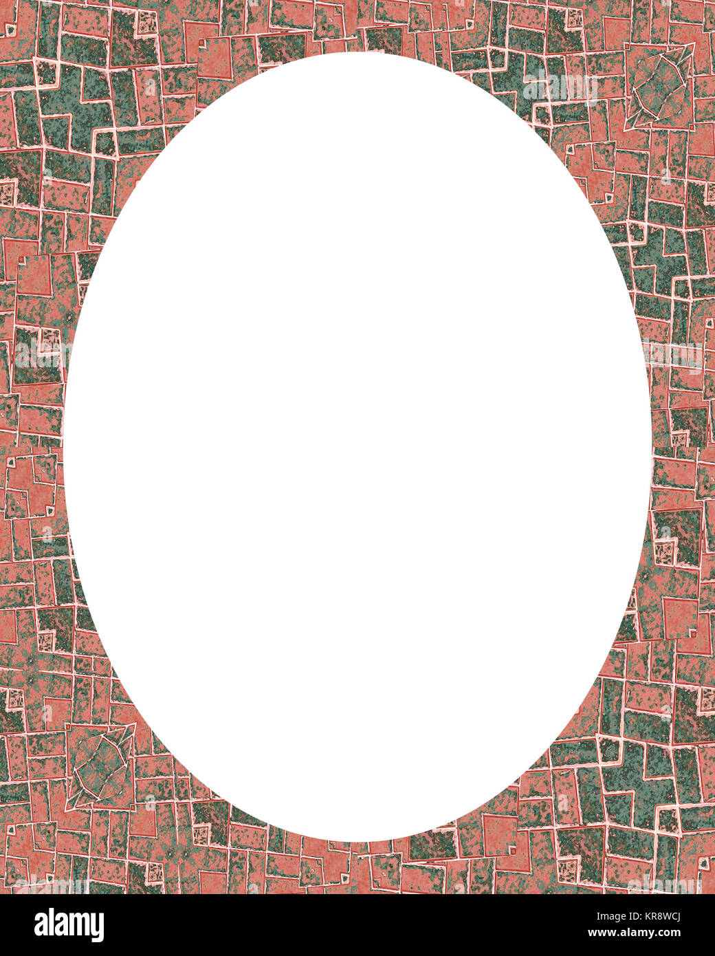 Circle Frame Background with Decorated Ethnic Borders Stock Photo - Alamy