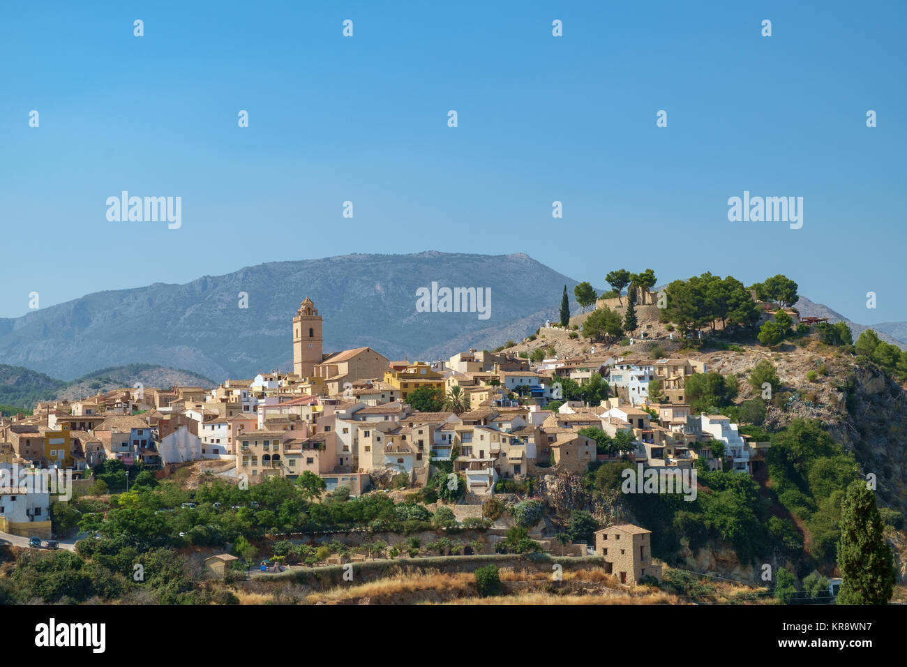 Polop de la Marina, Alicante Province, Costa Blanca, Spain. Old town ...