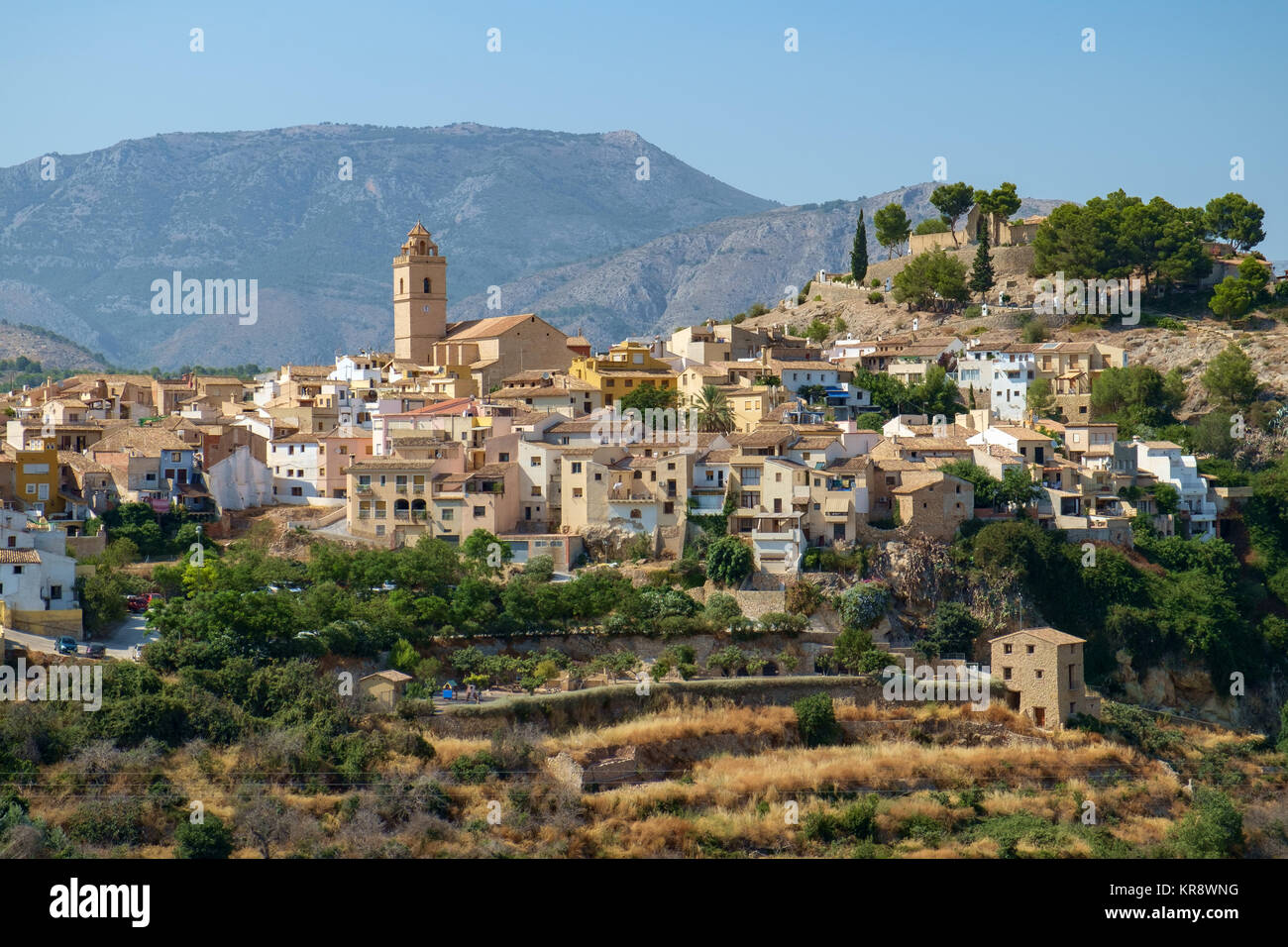 Polop de la Marina, Alicante Province, Costa Blanca, Spain. Old town ...