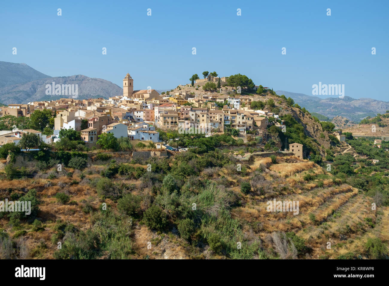 Polop de la Marina, Alicante Province, Costa Blanca, Spain. Old town ...