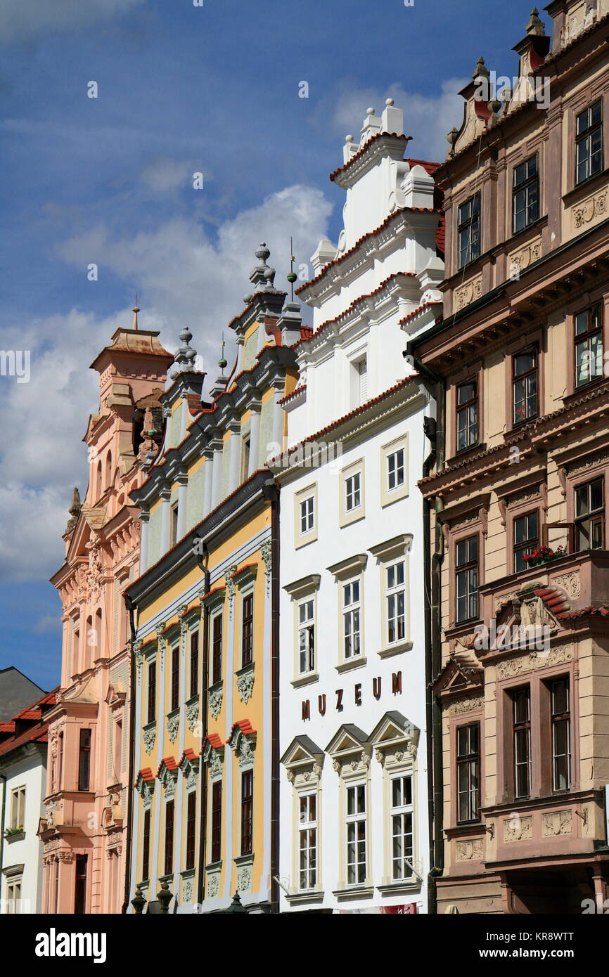 House Facade in Pilsen, Bohemia, Czech Republic Stock Photo - Alamy
