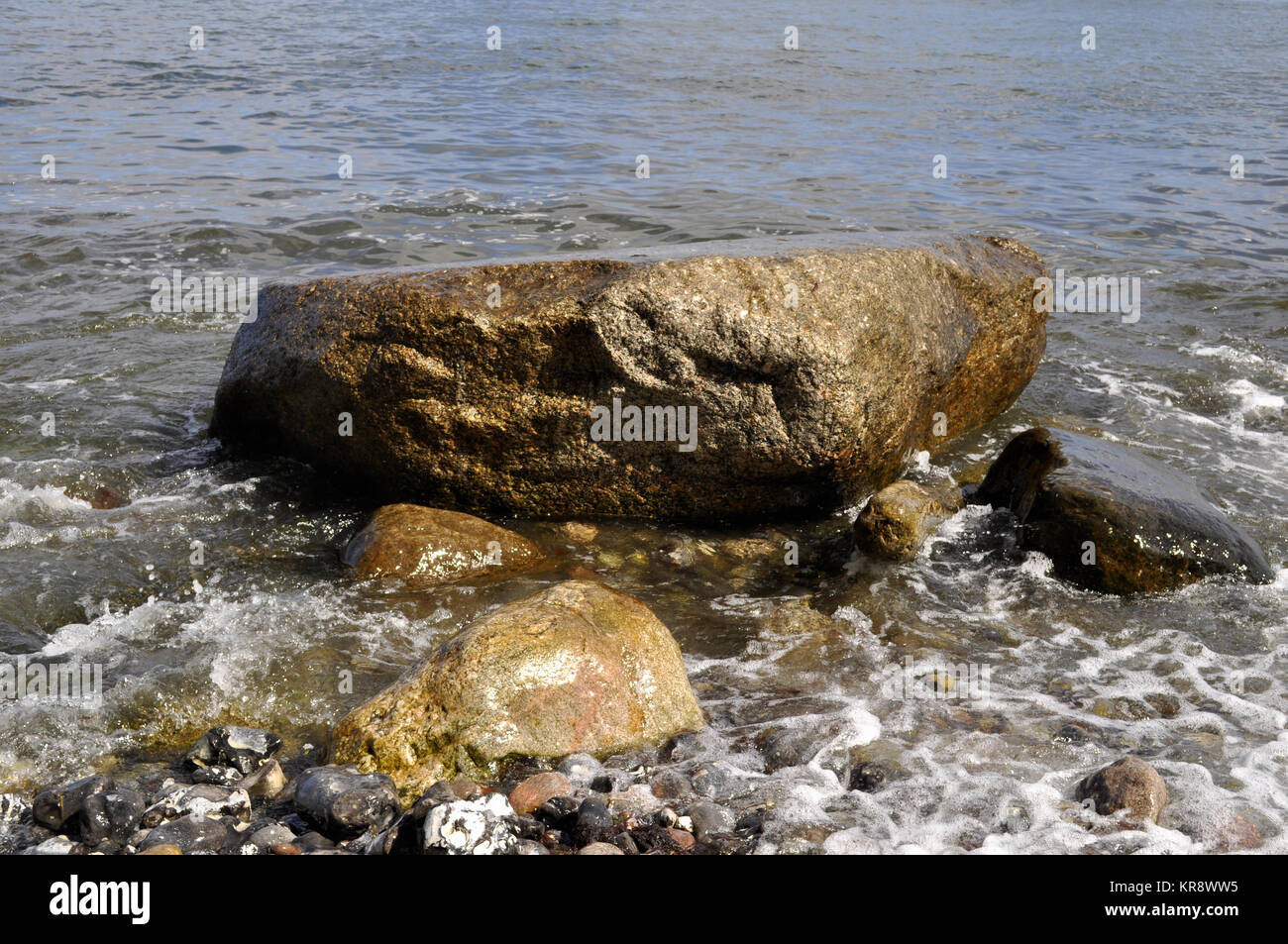 stones in sea Stock Photo - Alamy