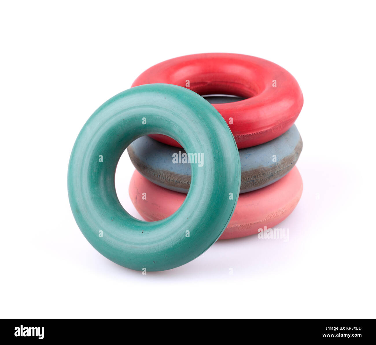 Rubber hand rings trainers Stock Photo - Alamy