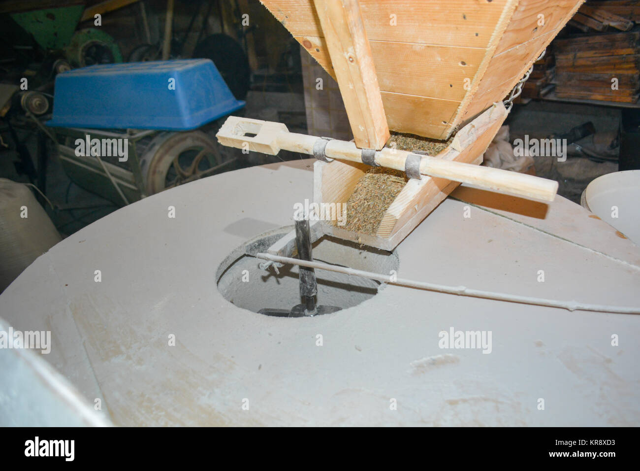 Old water mill mechanism Stock Photo - Alamy