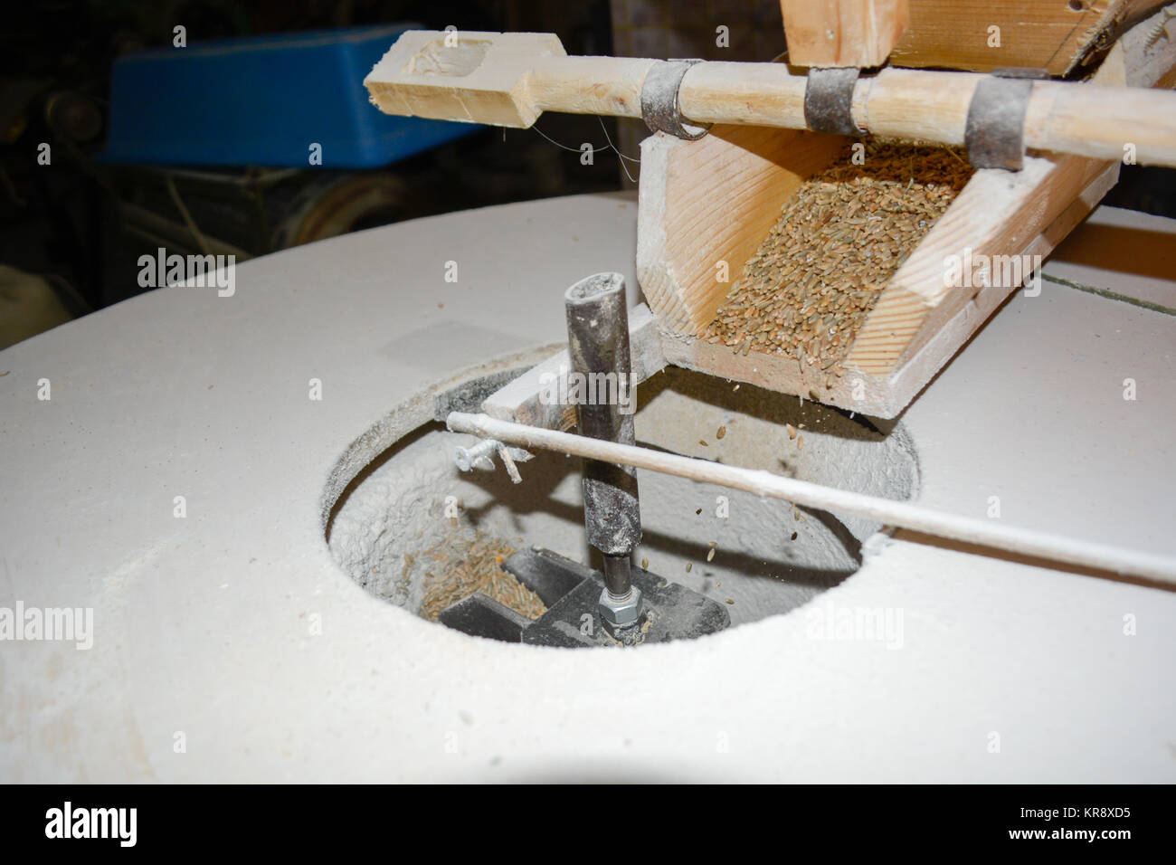 Old water mill mechanism Stock Photo - Alamy