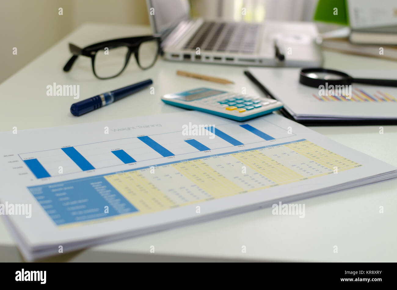 business analysis chart Stock Photo - Alamy