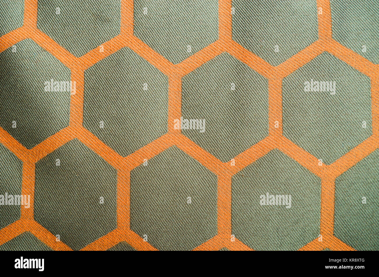 Hexagon fabric pattern Stock Photo - Alamy
