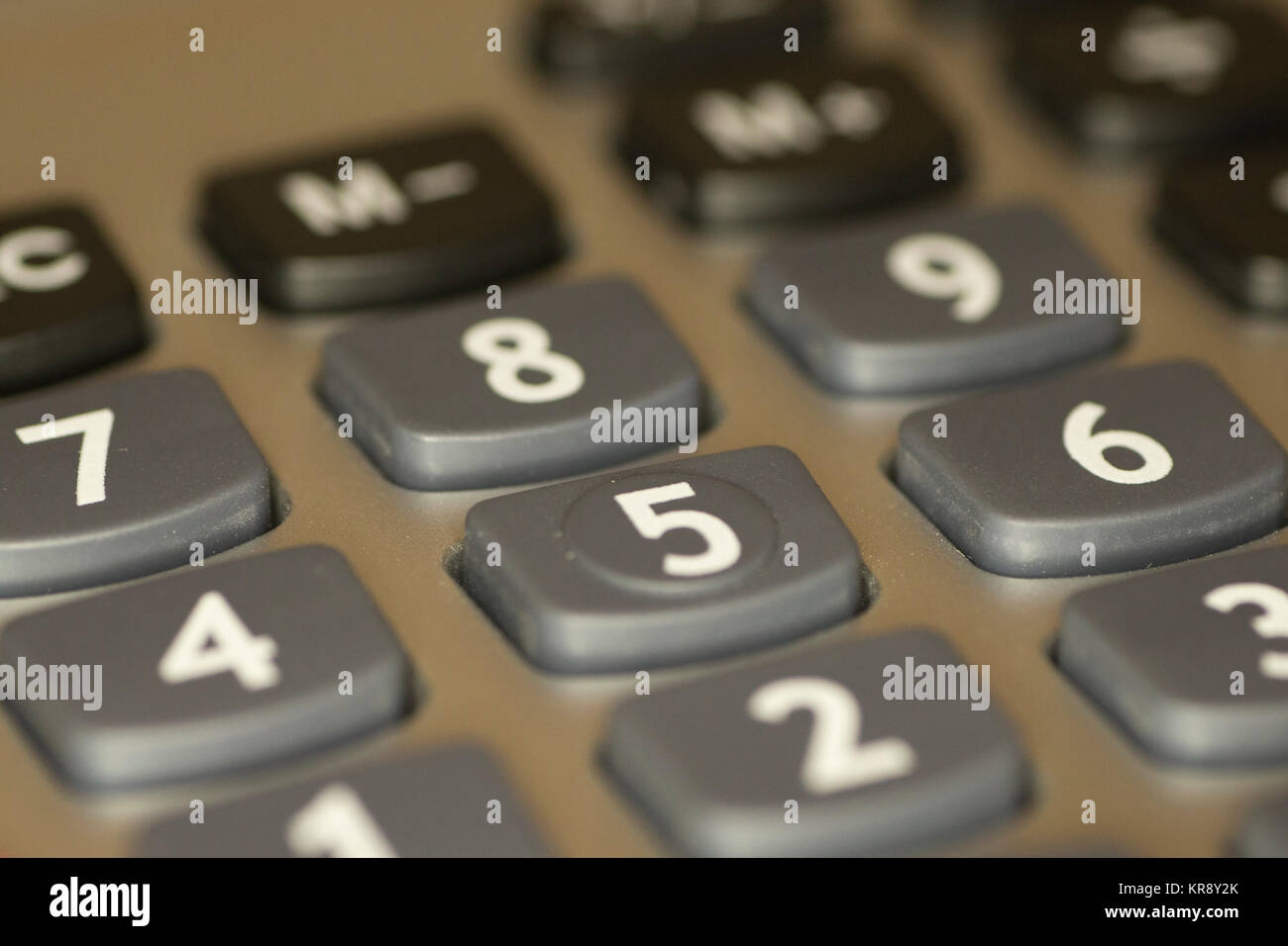 Close up of number keys on a calculator Stock Photo - Alamy