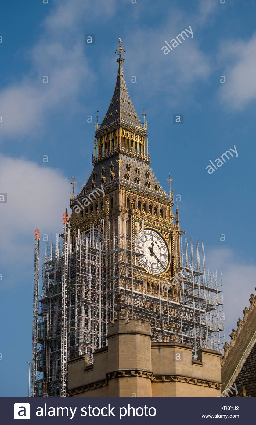 Elizabeth Tower Construction High Resolution Stock Photography and ...
