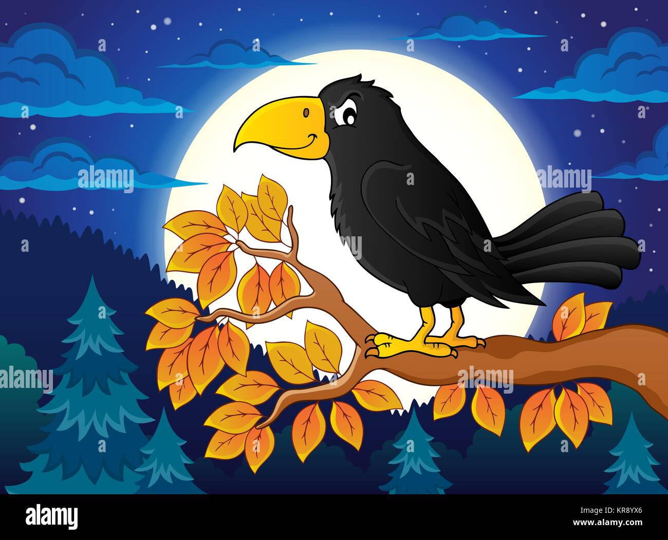 Crow theme image 3 Stock Photo - Alamy