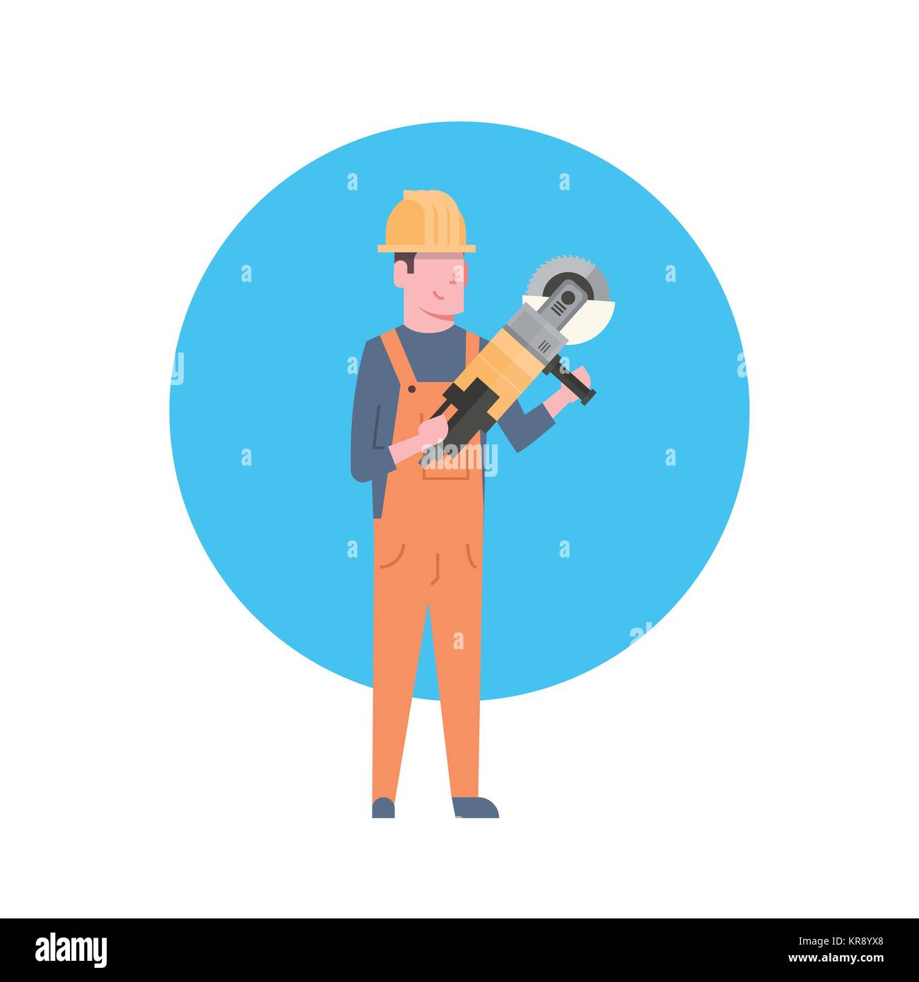 Professional builder wearing hard hat Cut Out Stock Images & Pictures ...