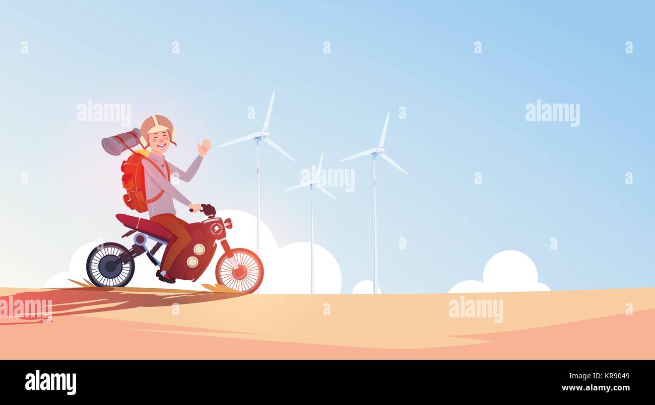 Motorbike wind turbine Stock Vector Images - Alamy