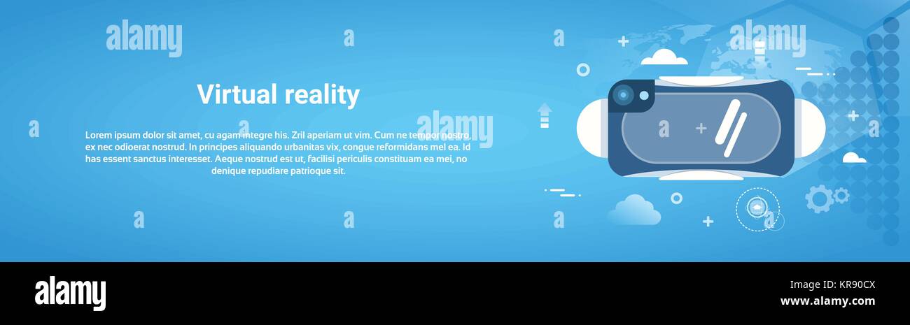 Virtual reality banner horizontal Stock Vector Images - Alamy