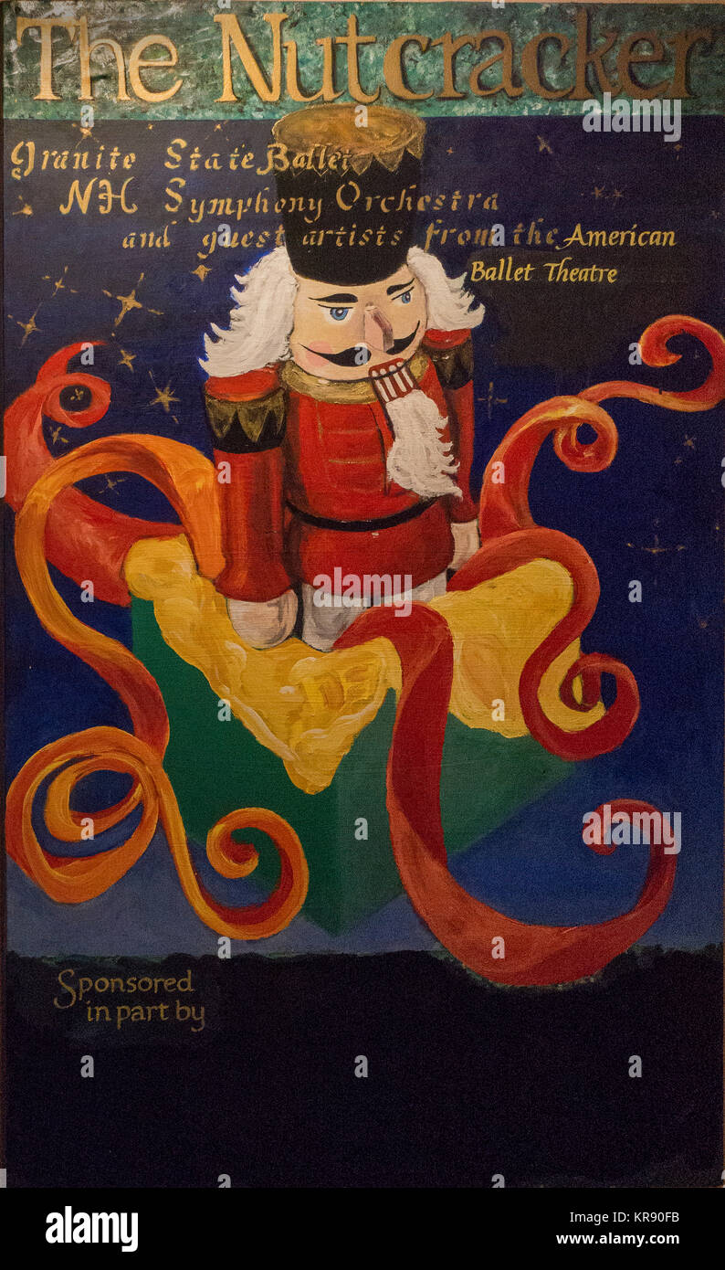 Old posters Manchester NH Stock Photo - Alamy