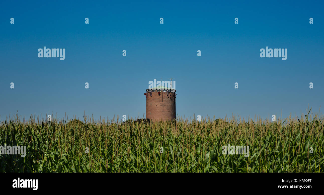 Water tower with antennas hi-res stock photography and images - Alamy