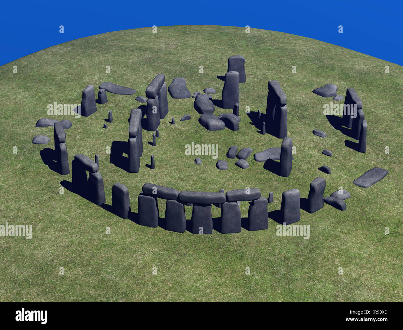 stonehenge with megaliths Stock Photo - Alamy