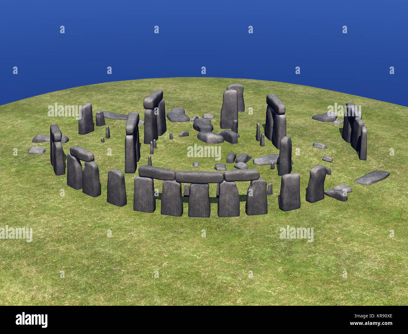 stonehenge with megaliths Stock Photo - Alamy