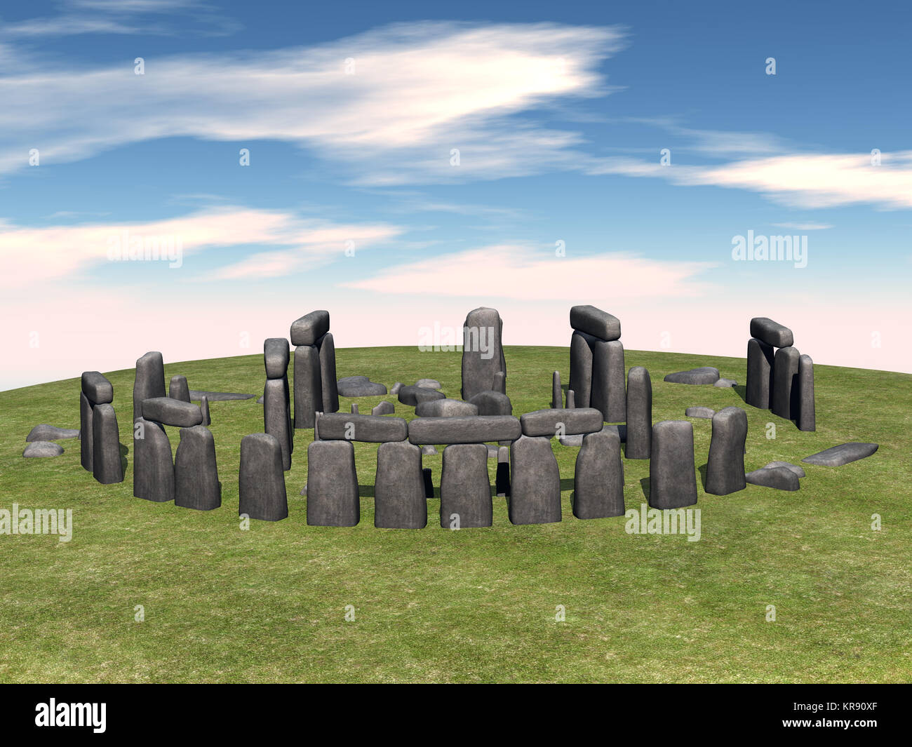 stonehenge with megaliths Stock Photo - Alamy