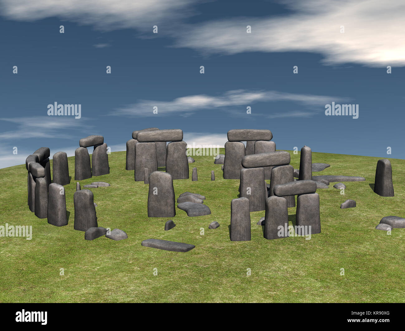 stonehenge with megaliths Stock Photo - Alamy