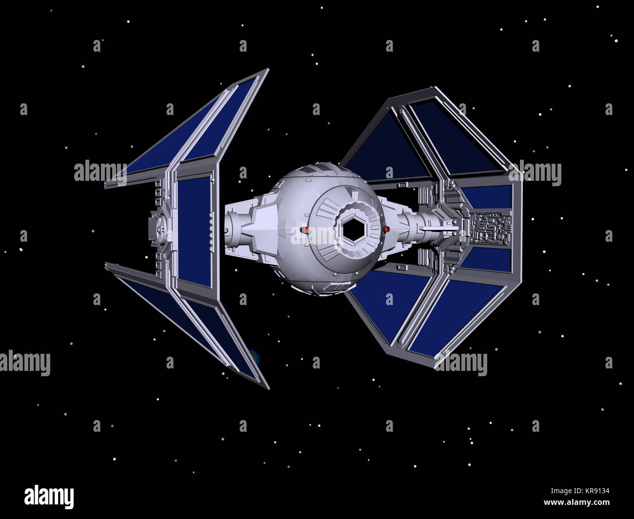 star wars tie hunters in space Stock Photo - Alamy