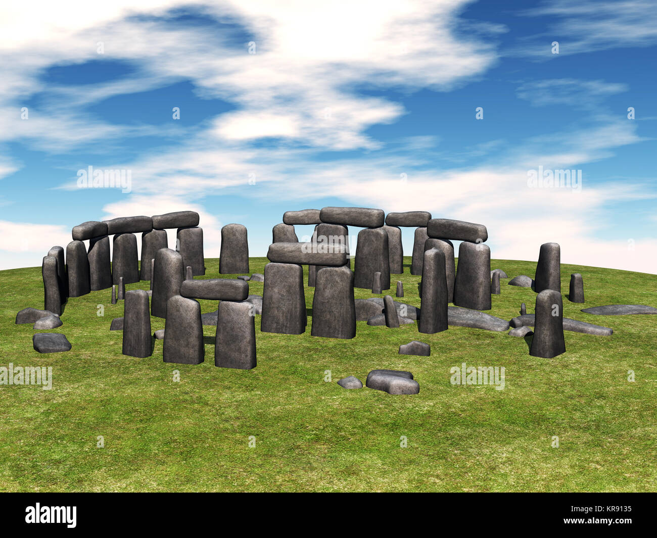 stonehenge with megaliths Stock Photo - Alamy