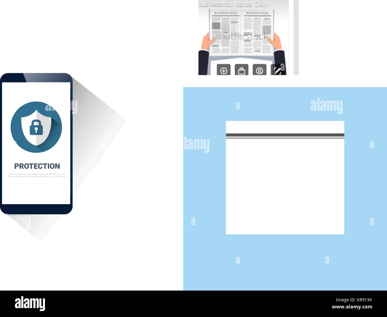 Cell Smart Phone With Lock On Shield Icon Protection And Security ...