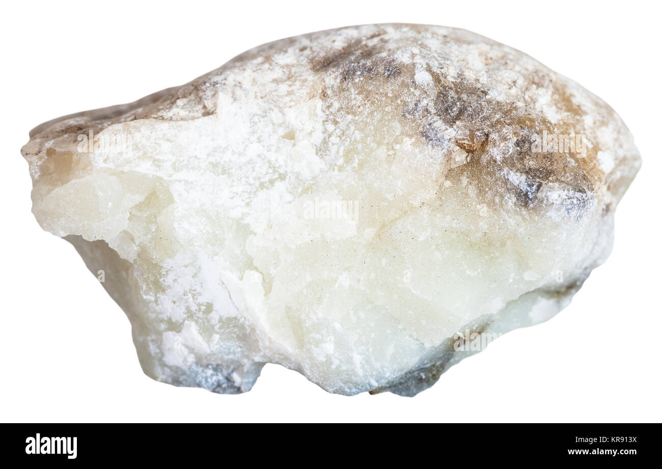 Talc rock isolated on white Stock Photo - Alamy