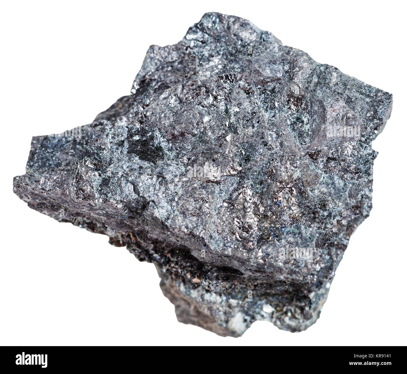 piece of magnetite ore isolated on white Stock Photo - Alamy