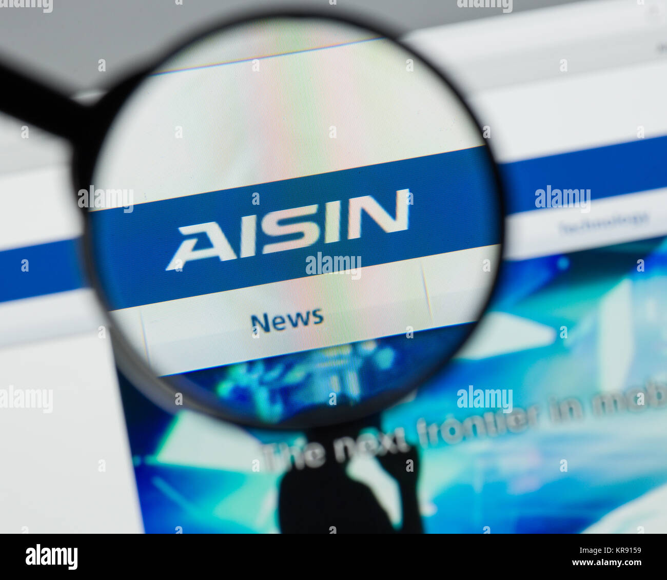 Milan, Italy - August 10, 2017: Aisin Seiki website. It is a Japanese ...