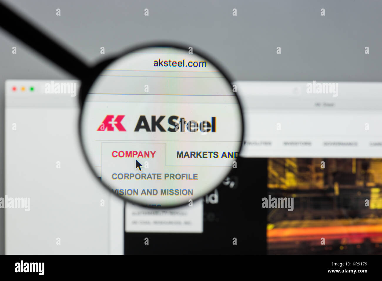 Ak steel logo hi-res stock photography and images - Alamy