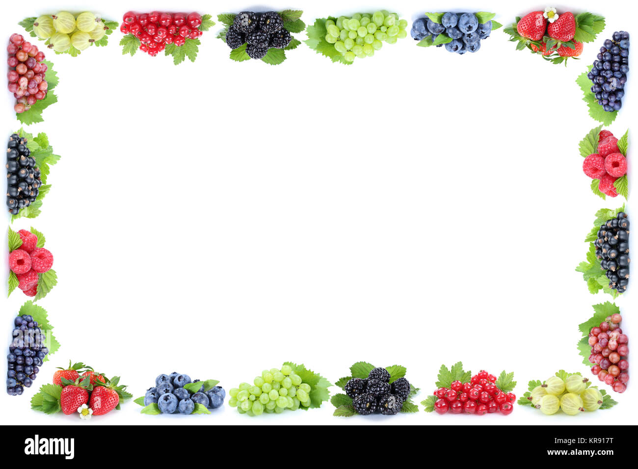 berries strawberries blueberries raspberries grapes grapes frame fruits ...