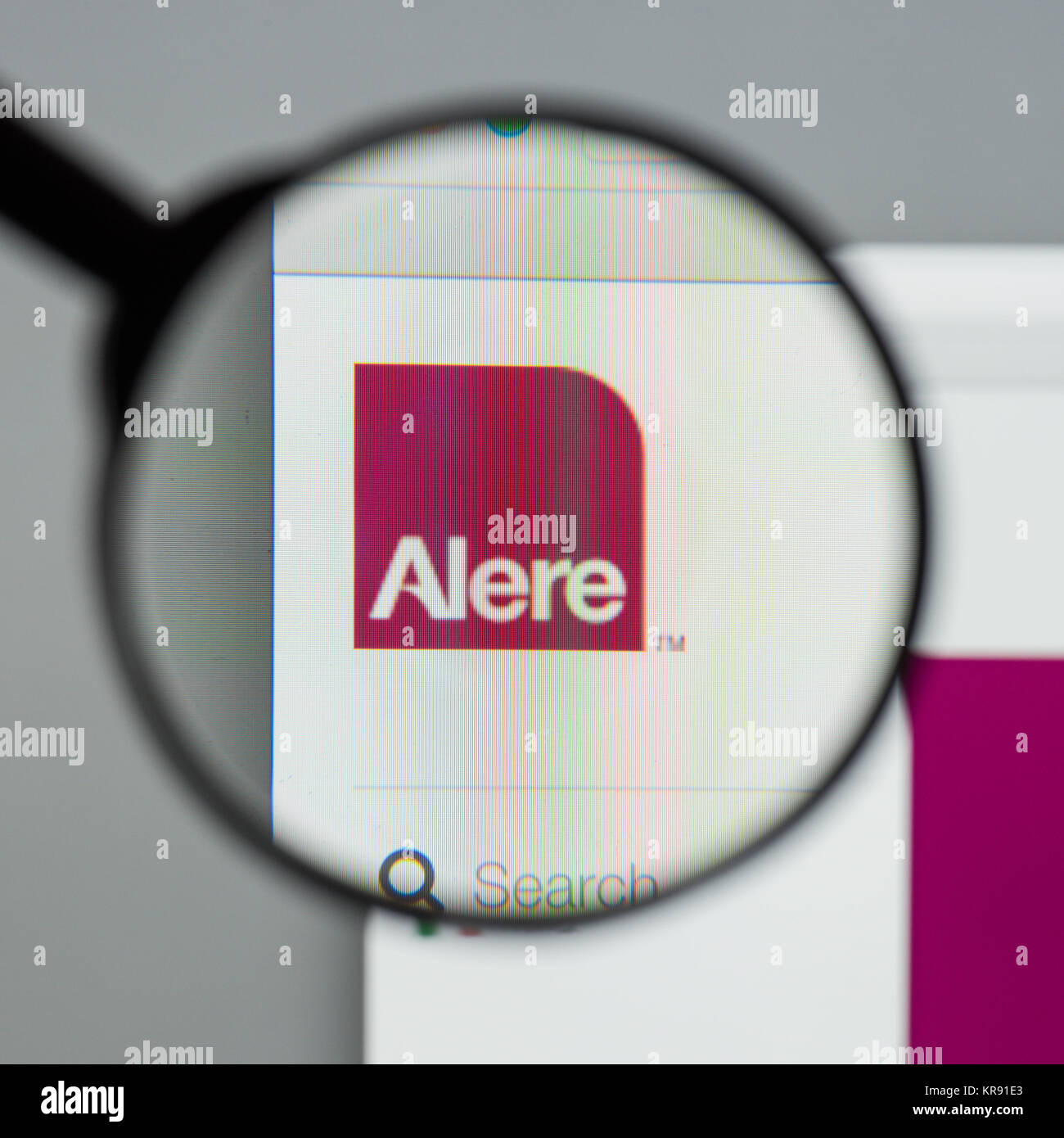 Milan, Italy - August 10, 2017: Alere website homepage. It is a global ...