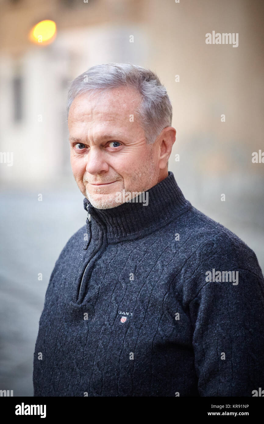 Outdoor portrait of slovak singer Janko Kuric, frontman of groups ...