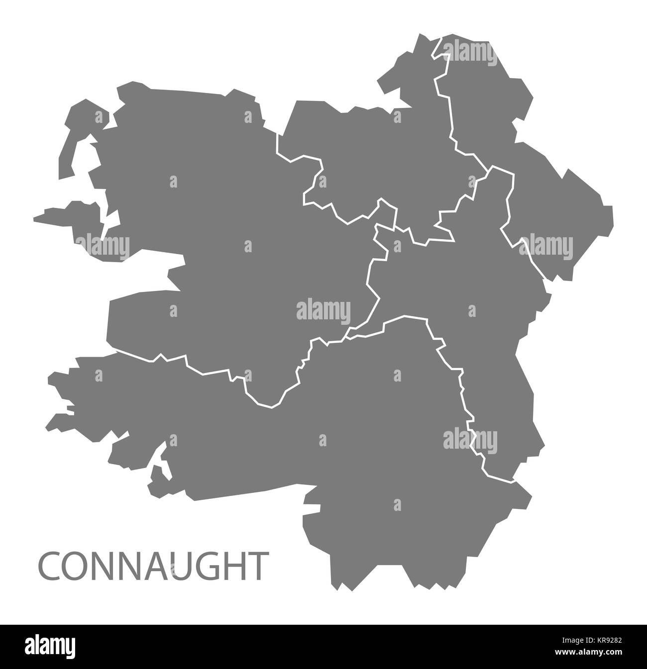 Atlas map ireland Black and White Stock Photos & Images - Alamy