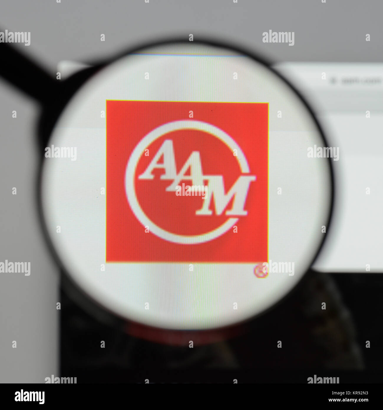 Milan, Italy - August 10, 2017: American Axle & Manufacturing website ...