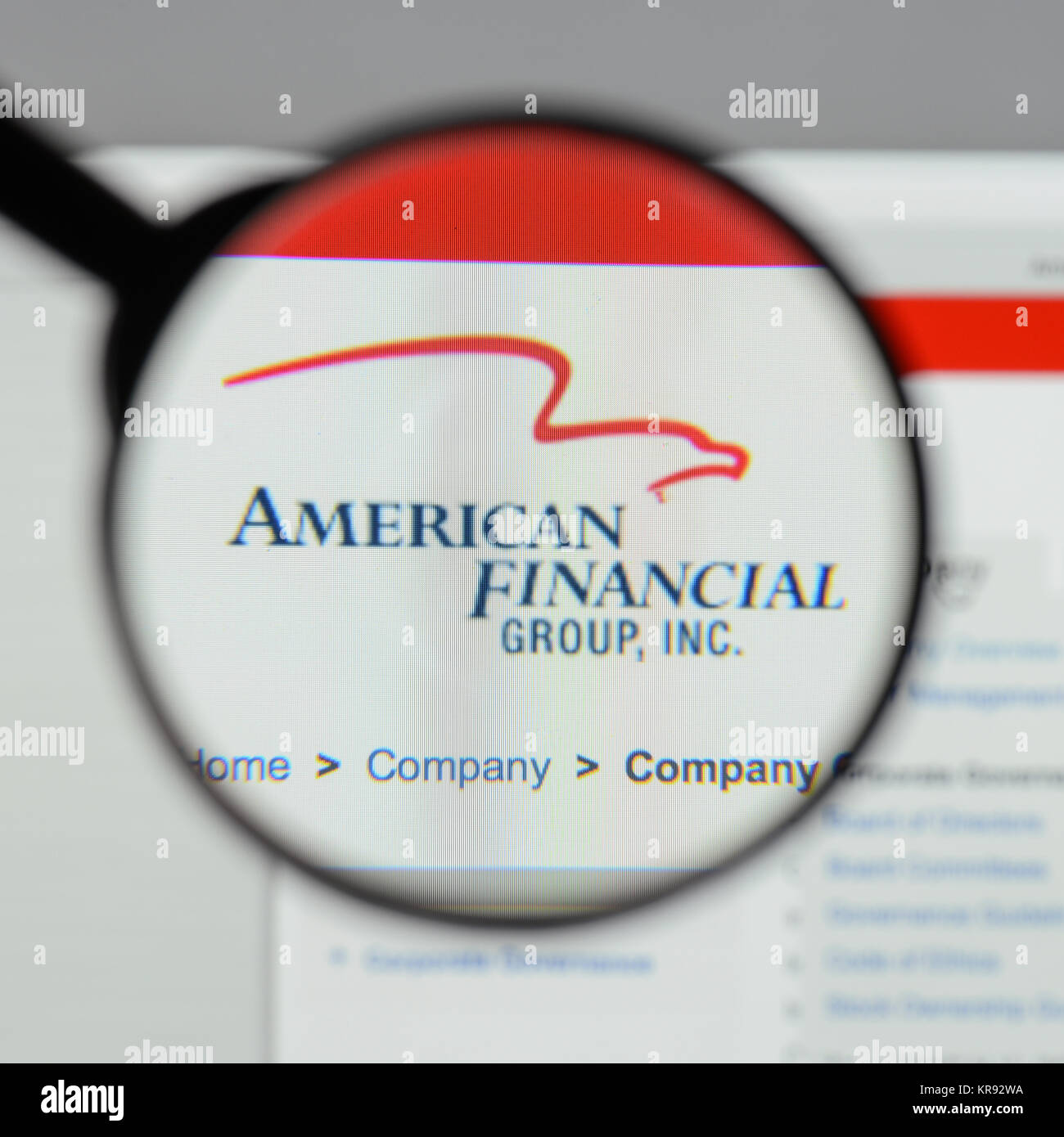 American financial group logo hi-res stock photography and images - Alamy